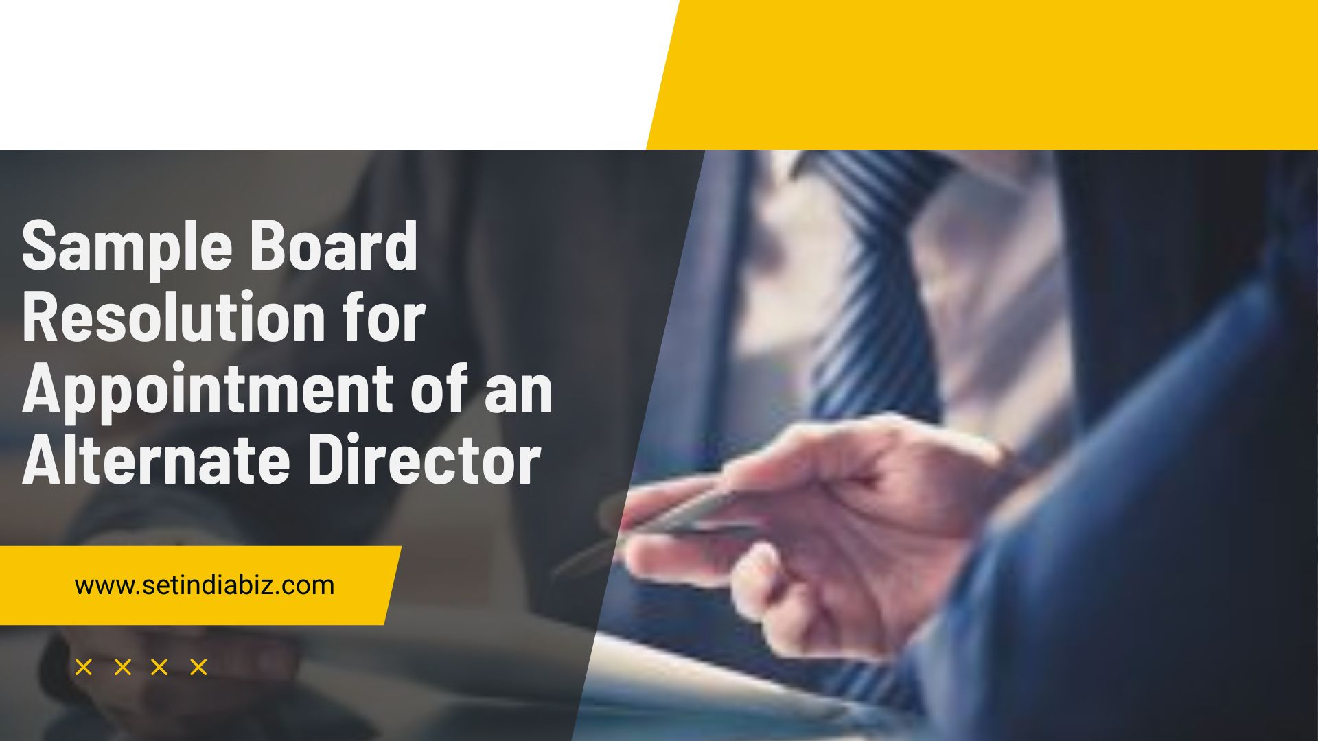 Sample Board Resolution Alternate Director Appointment Guide