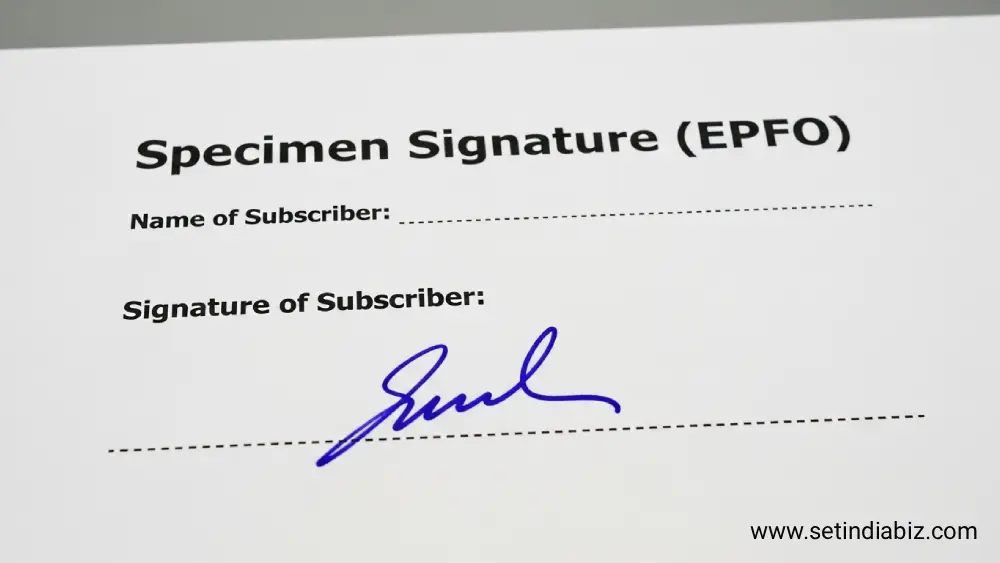 EPFO Specimen Signature Card: Word Format for Download