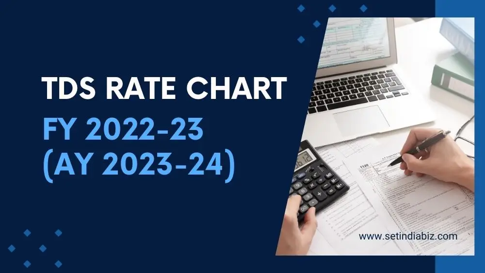 TDS Rates FY 2022-23 (AY 2023-24) | Section-Wise Table