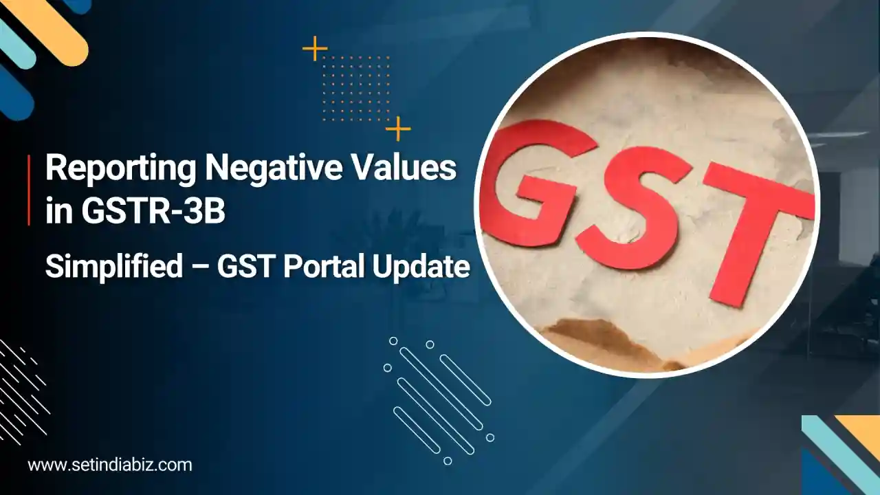 Reporting Negative Values in GSTR-3B - GST Portal Update